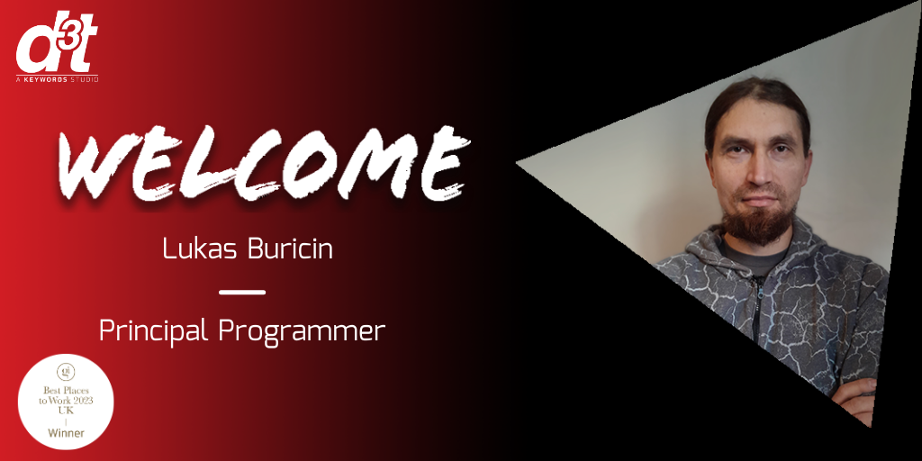 d3t welcomes Lukas Buricin, Principal Programmer - d3t